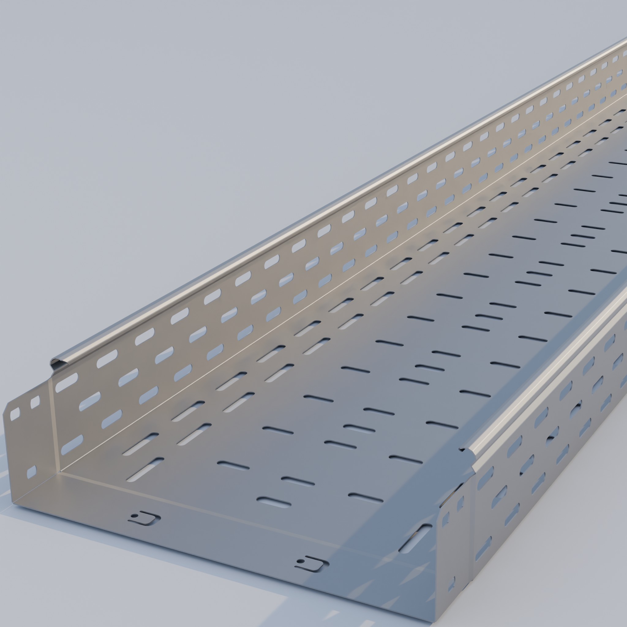 Flat cable tray with bolted connection - perforated | ELLON